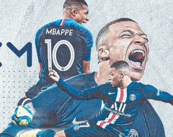 Kylian Mbappe 4K Poster - Etsy