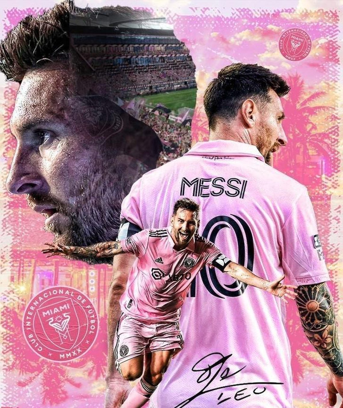 Messi Inter Miami FC Wallpaper - Etsy