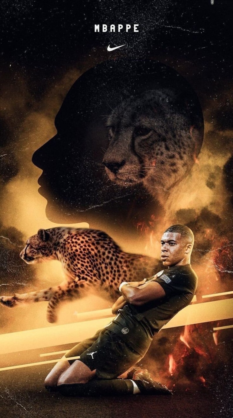 Kylian Mbappe - 4K Poster - Etsy