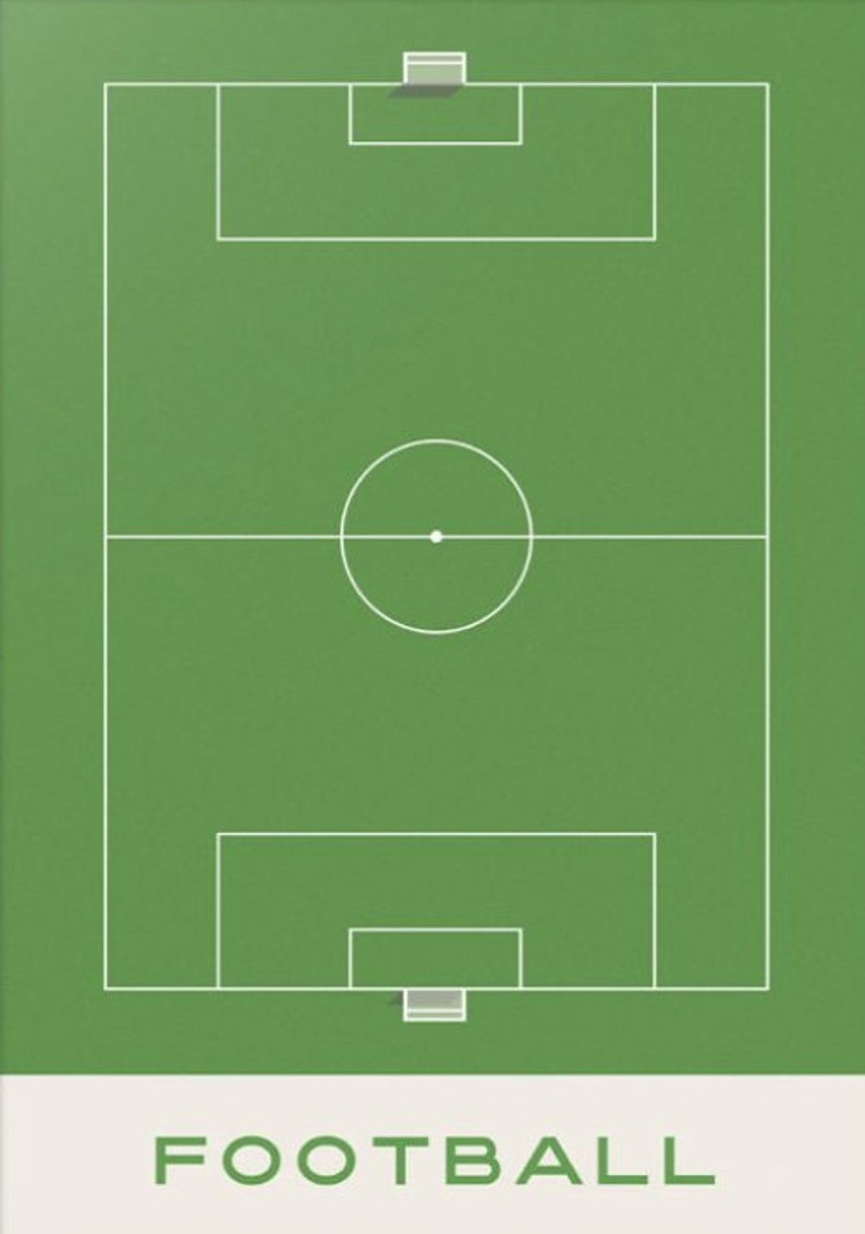 Green Soccer Pitch POSTER - 4K - Etsy