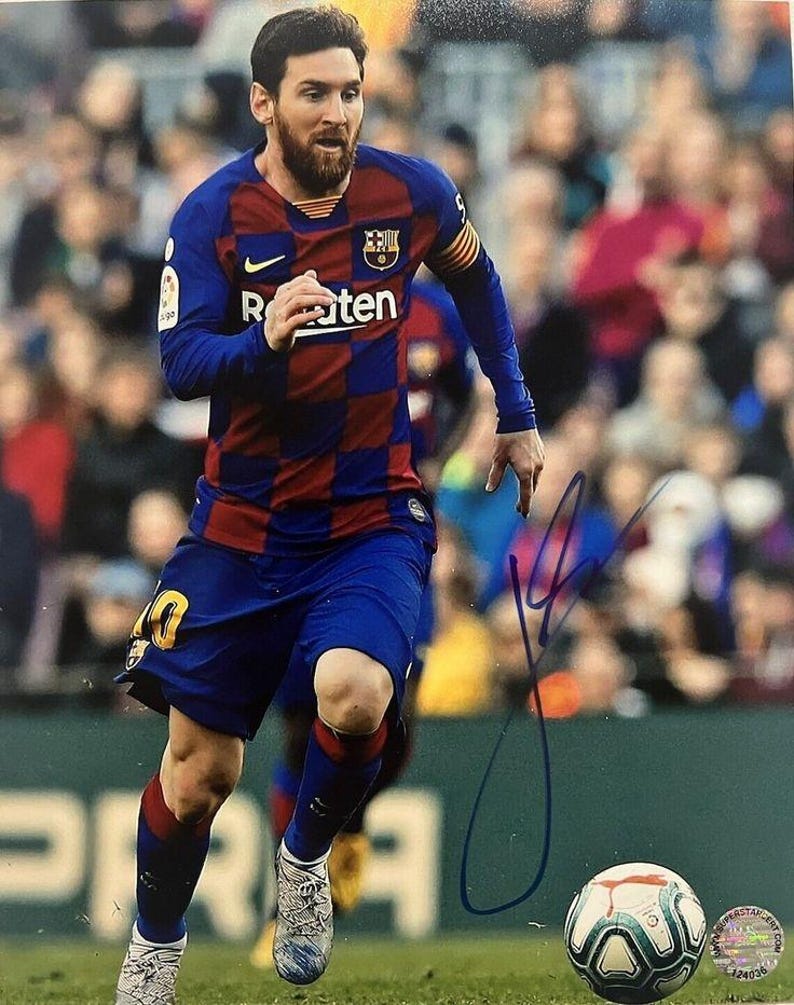 Lionel Messi Autograph - 4K - Etsy