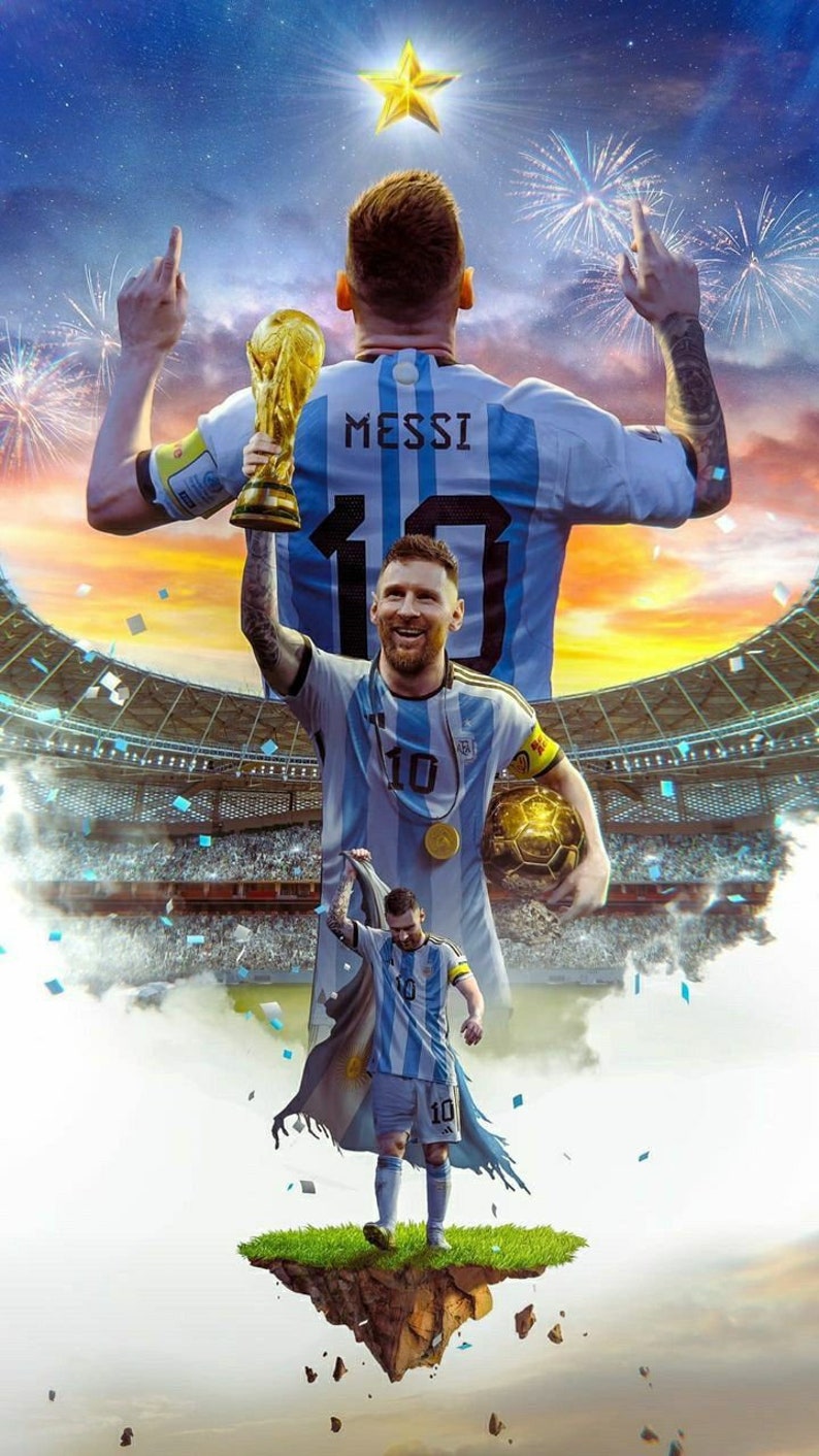 Lionel Messi - 2022 World Cup - 4K Poster - Etsy