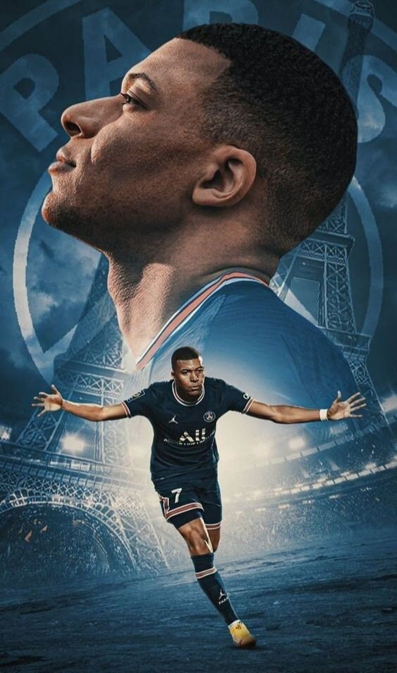 Kylian Mbappe - 4K Poster - Etsy