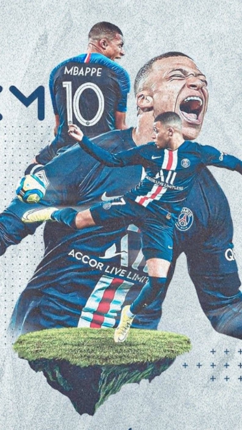 Kylian Mbappe - 4K Poster - Etsy