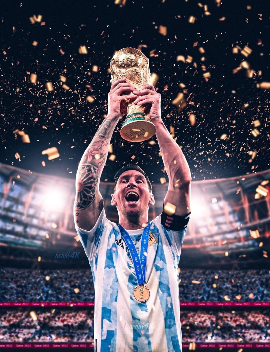 Lionel Messi 2022 World Cup 4K Poster - Etsy