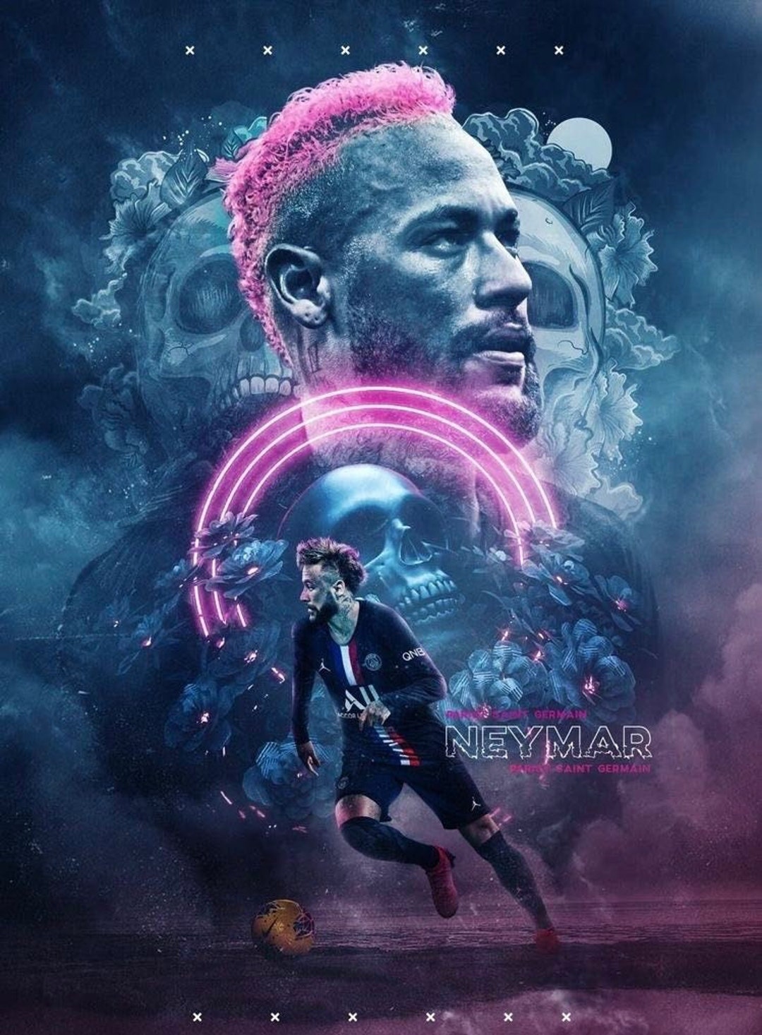 Neymar - Poster 4K - Etsy