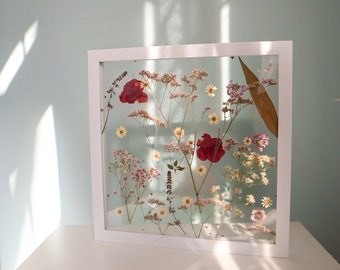 Pressed Flower Flower Wall Decor Hanging Frame Flower Frame Flower ...
