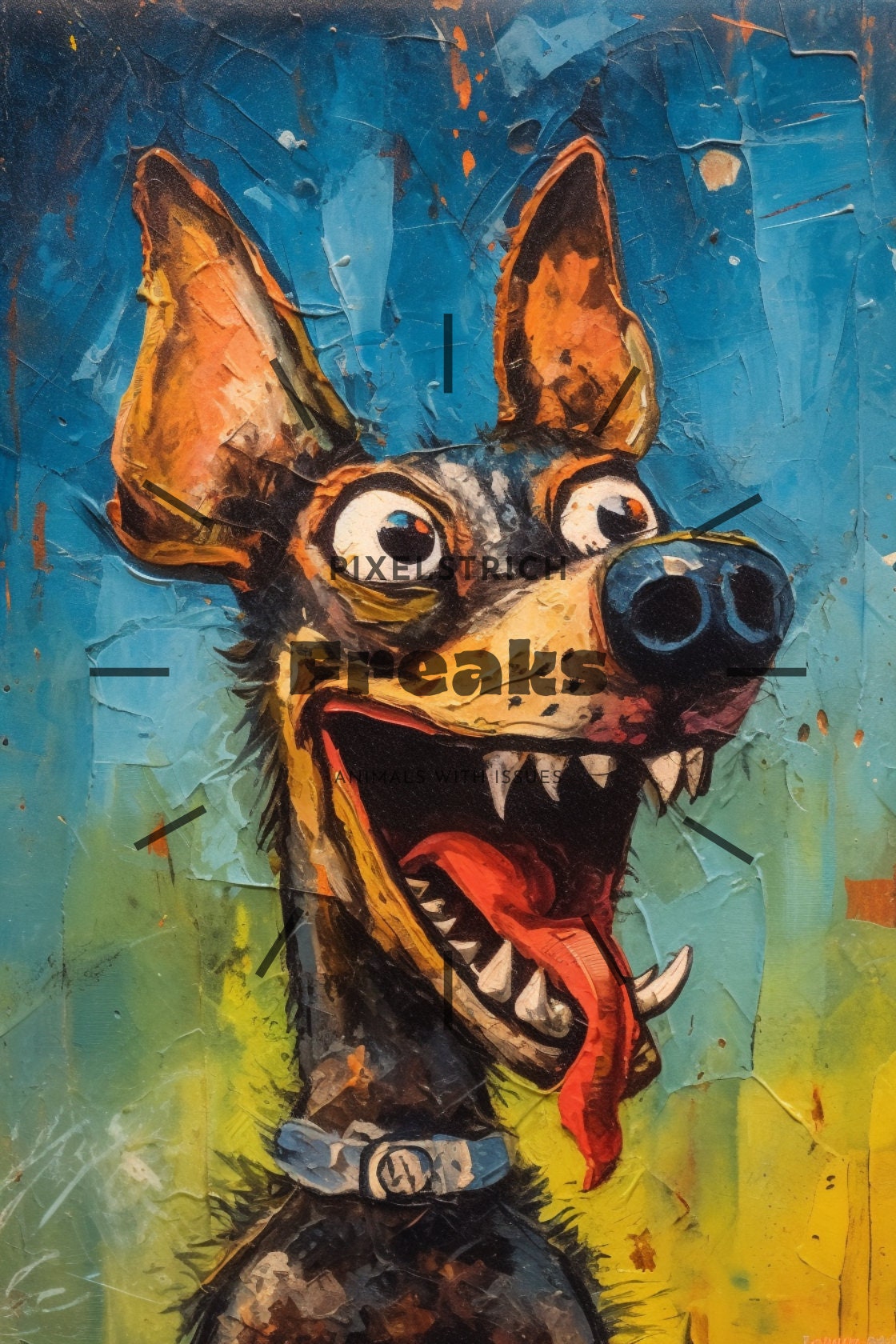 Crazy Dogs | 25 High-resolution Digital Artworks for Download | the ...