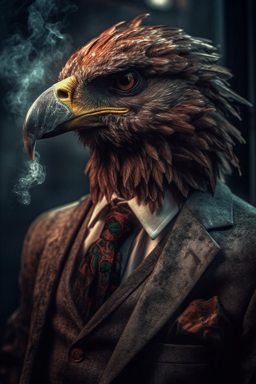 Animals in Suits Set | 51 High Resolution Digital Artworks for Download ...