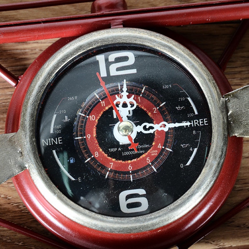 Vintage Wrought Iron Airplane Wall Decor Clock - Etsy