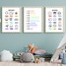 Set of 16 Educational Posters in Pastel, Homeschool Prints, Montessori ...