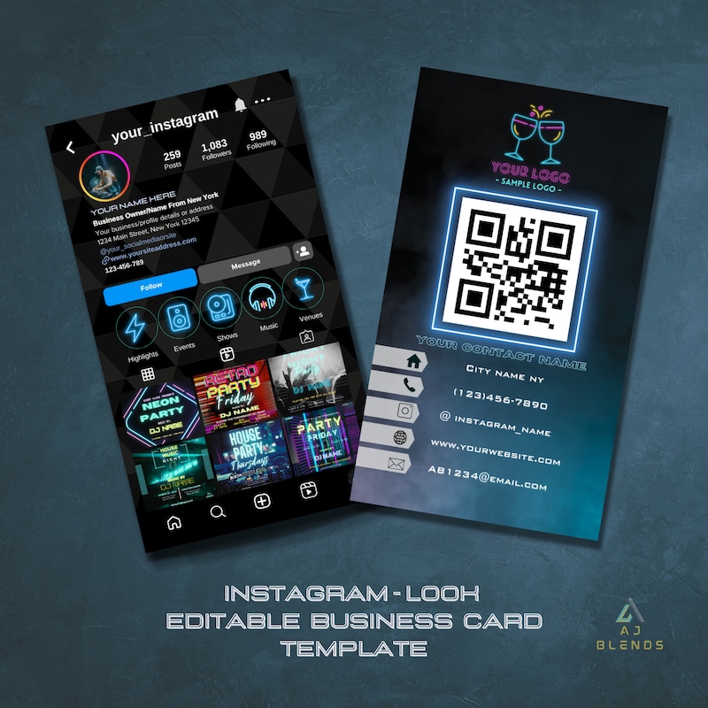 Business Card Cosplay - Etsy