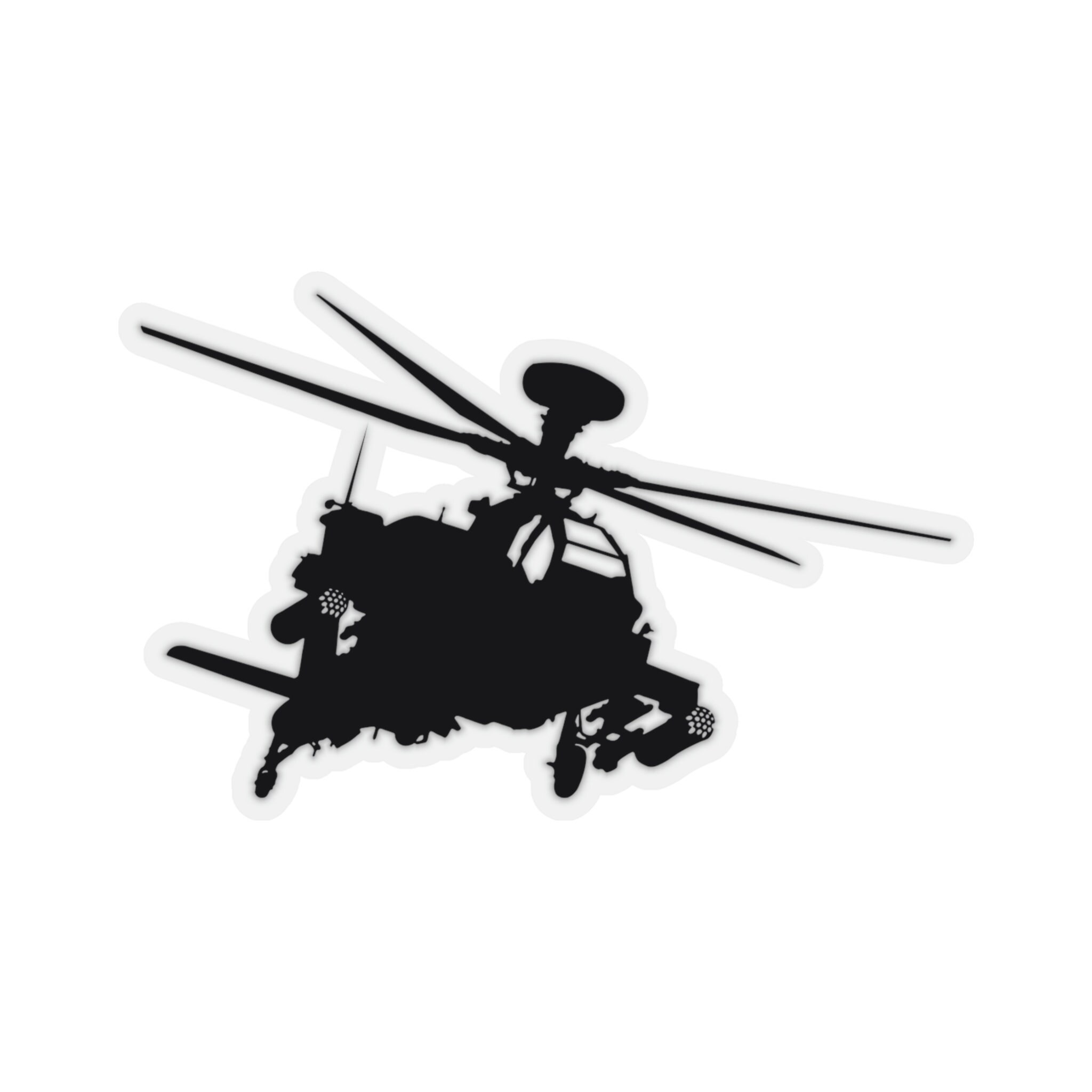 AH-64 Apache Helicopter Kiss-cut Stickers - Etsy