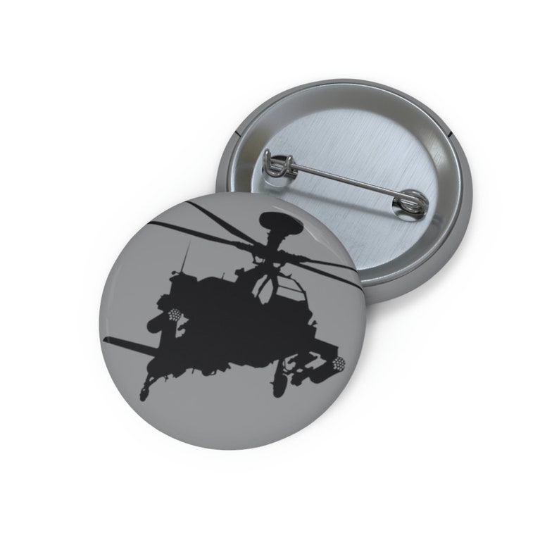 AH-64 Apache Helicopter Custom Pin Buttons - Etsy