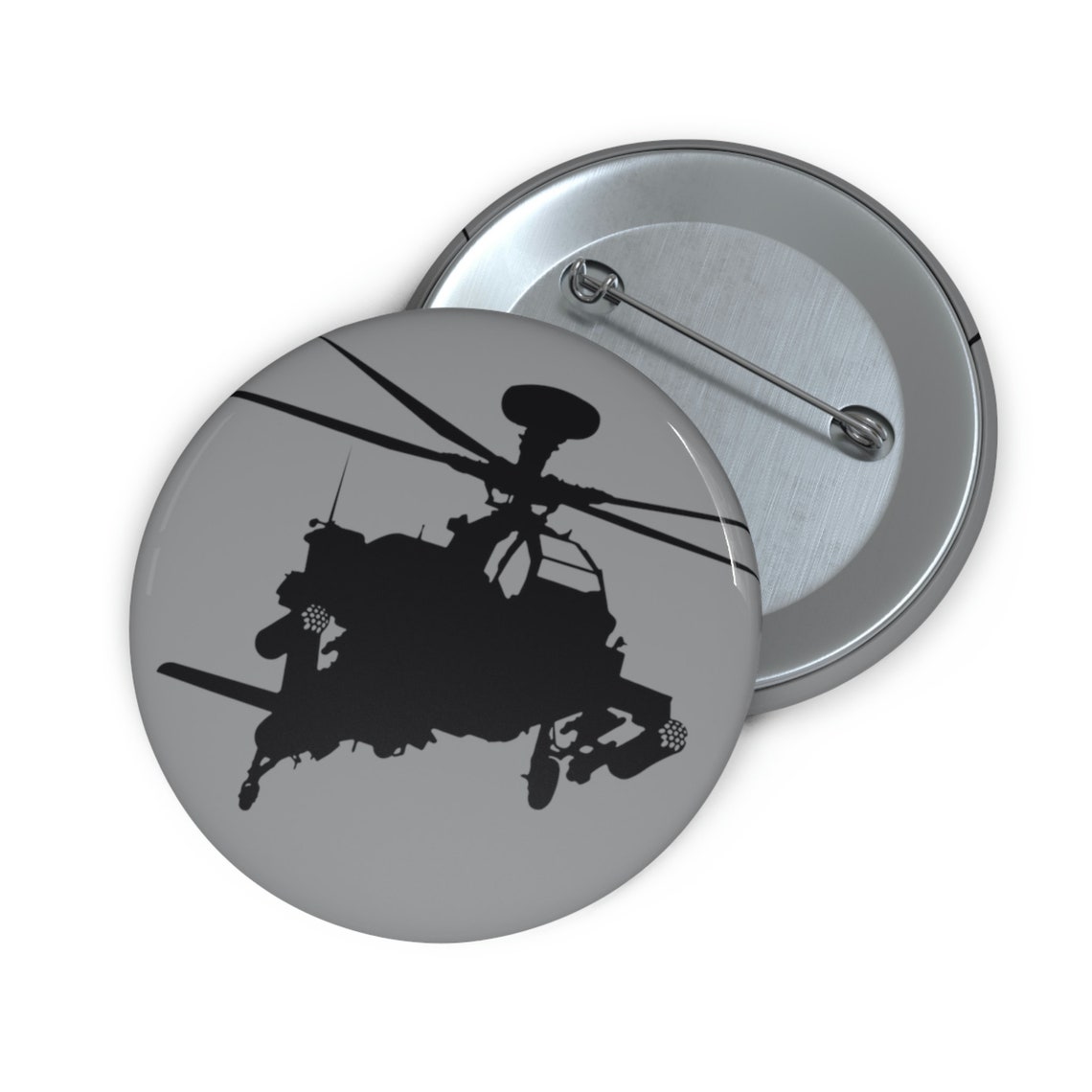 AH-64 Apache Helicopter Custom Pin Buttons - Etsy