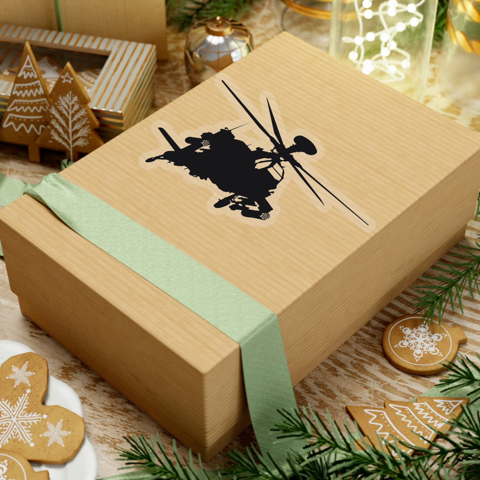 AH-64 Apache Helicopter Kiss-cut Stickers - Etsy