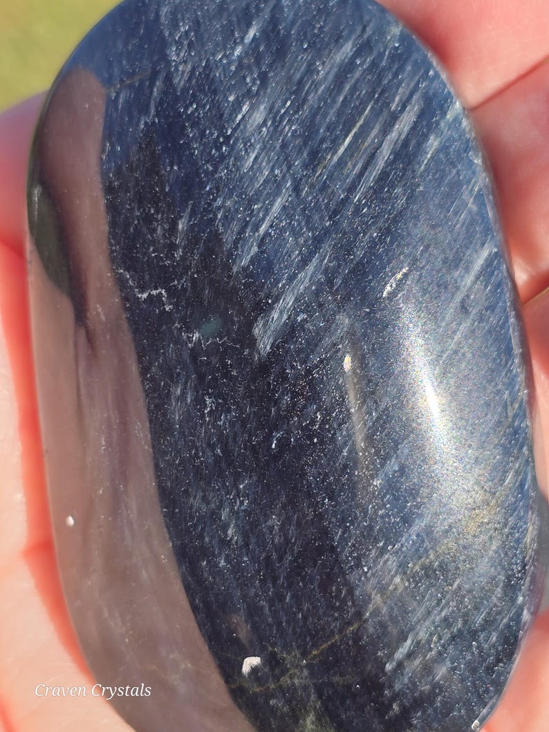 Tigers Eye & Falcons Eye Crystal Palm Stones - Etsy