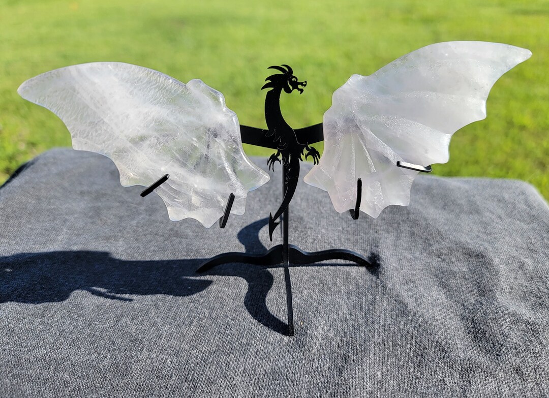Clear Quartz Crystal Mini Dragon Wings - Etsy