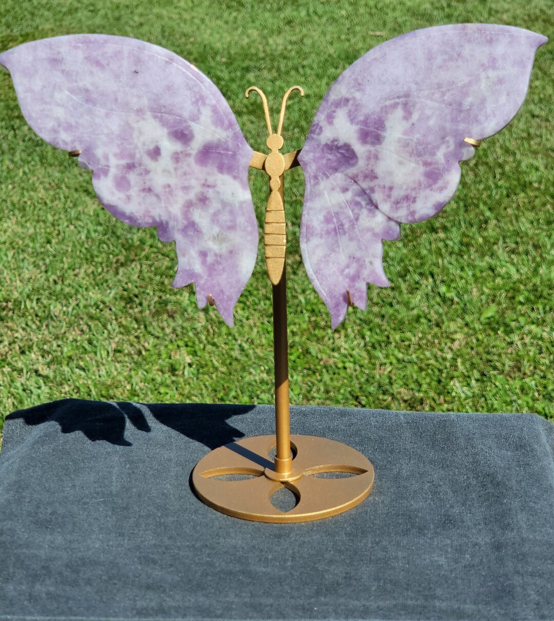 Purple Lepidolite Crystal Butterfly Wings - Etsy