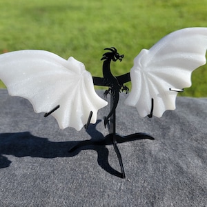 White Jade Crystal Mini Dragon Wings - Etsy