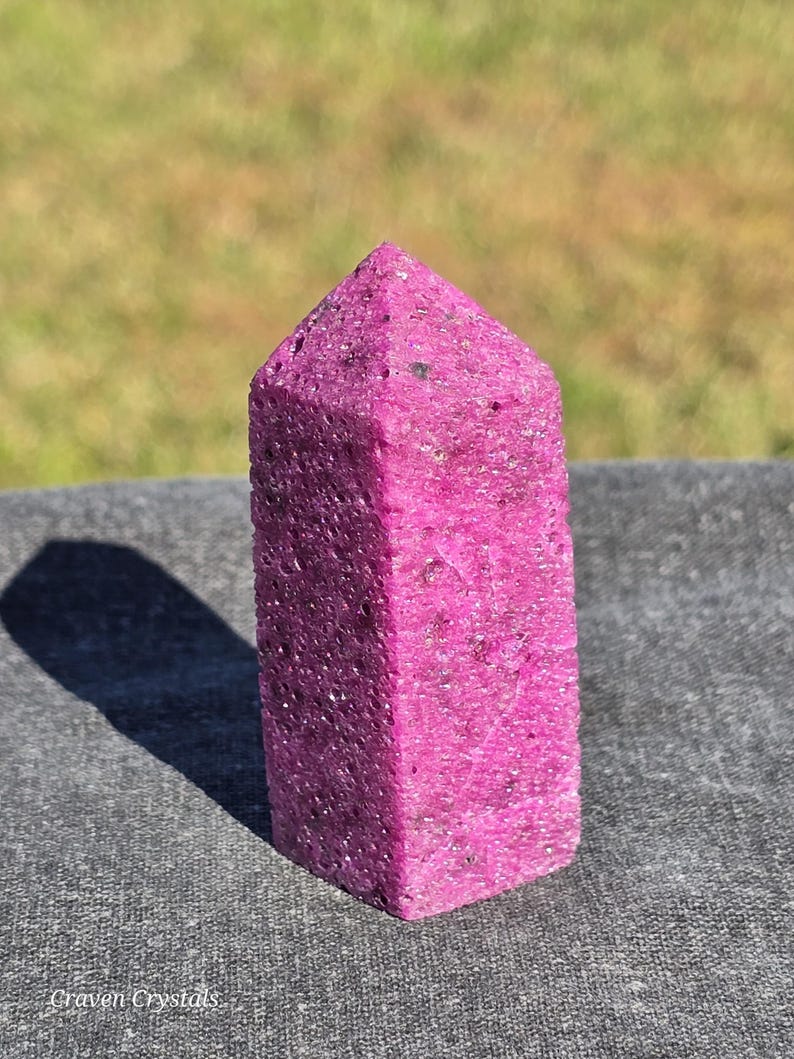Honeycomb Ruby Crystal Tower - Etsy