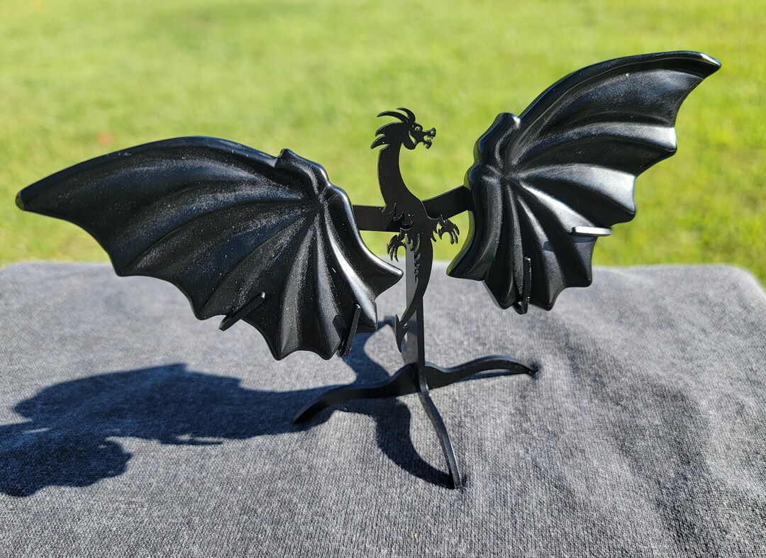 Black Obsidian Crystal Mini Dragon Wings - Etsy
