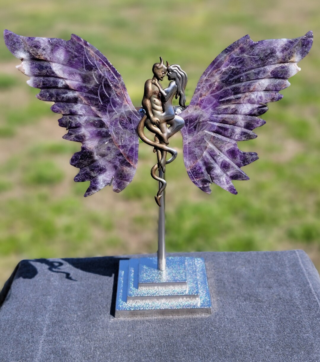 Dream Amethyst Crystal Angel & Devil Wings - Etsy