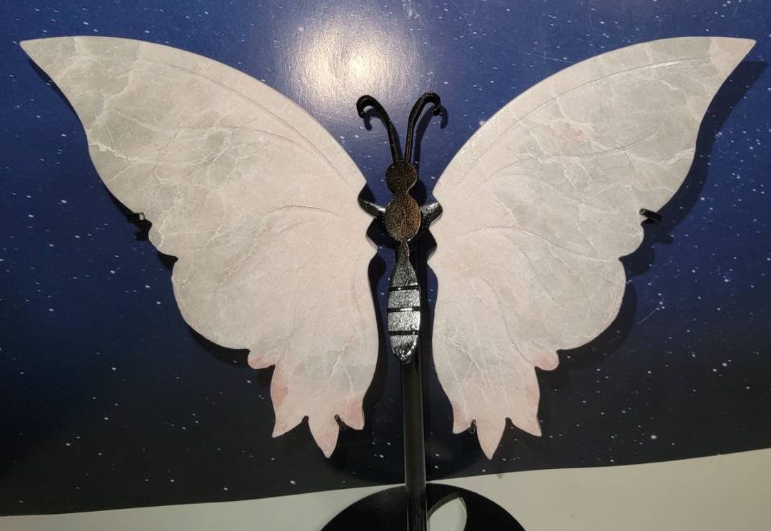 Pink Opal Crystal Butterfly Wings - Etsy