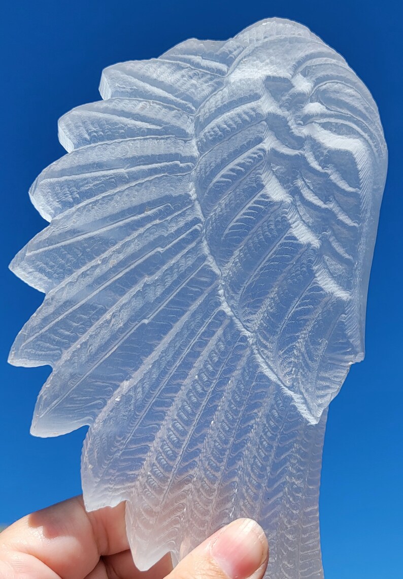 Selenite Crystal Angel Wings - Etsy