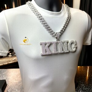 20mm Miami Cuban Chain Prong Settings Silver Plated Heavy King Custom ...