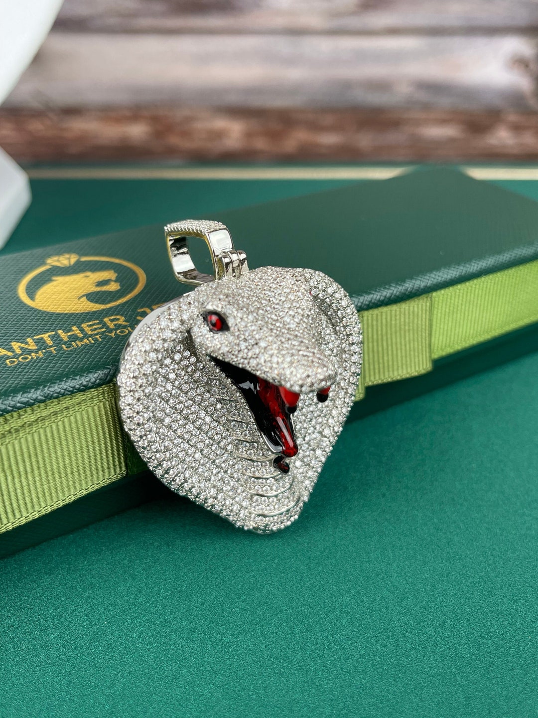 Snake Pendant Bling Iced Out Hip Hop Fully Iced Out Men Best - Etsy