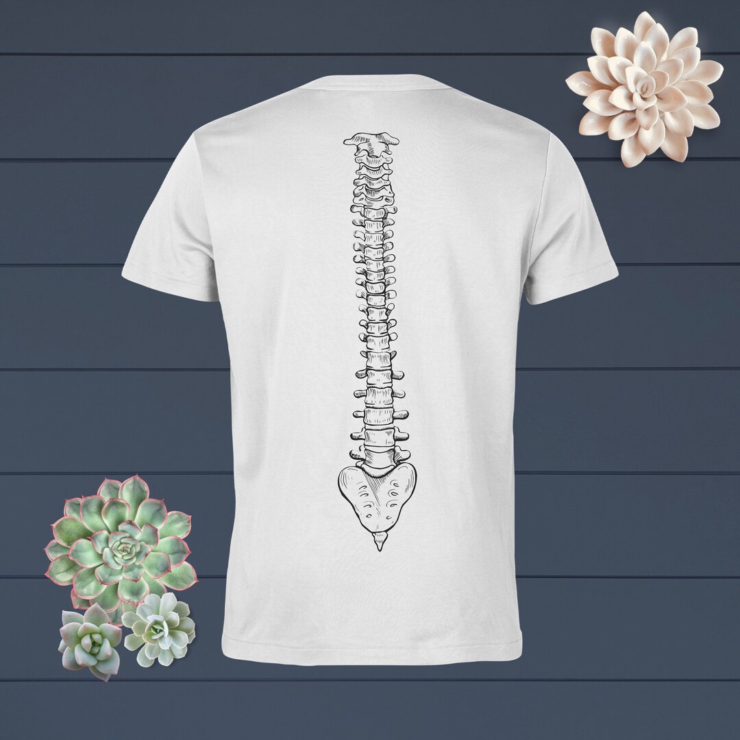 Chiro-spine Tee (digital Design) - Etsy