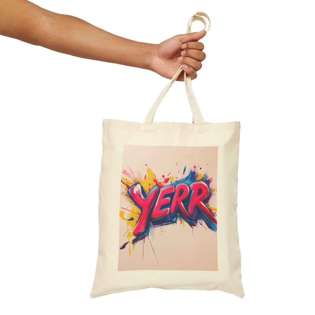 New York, New Yorker Tote Bag Trendy Aesthetic Cotton Canvas With ...