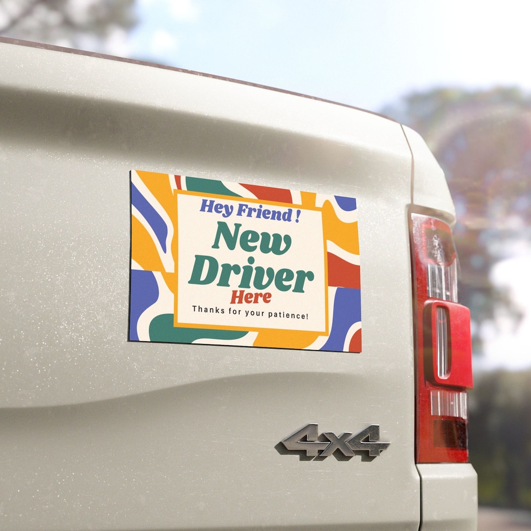 Magnet New Driver Bumper Sticker Magnet Gift for New Driver Cute Car ...