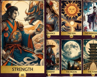 78 Tarot Cards Deck Balloon Tarot Deck Digital Purple Artwork Printable Tarot Cards, Printable ...