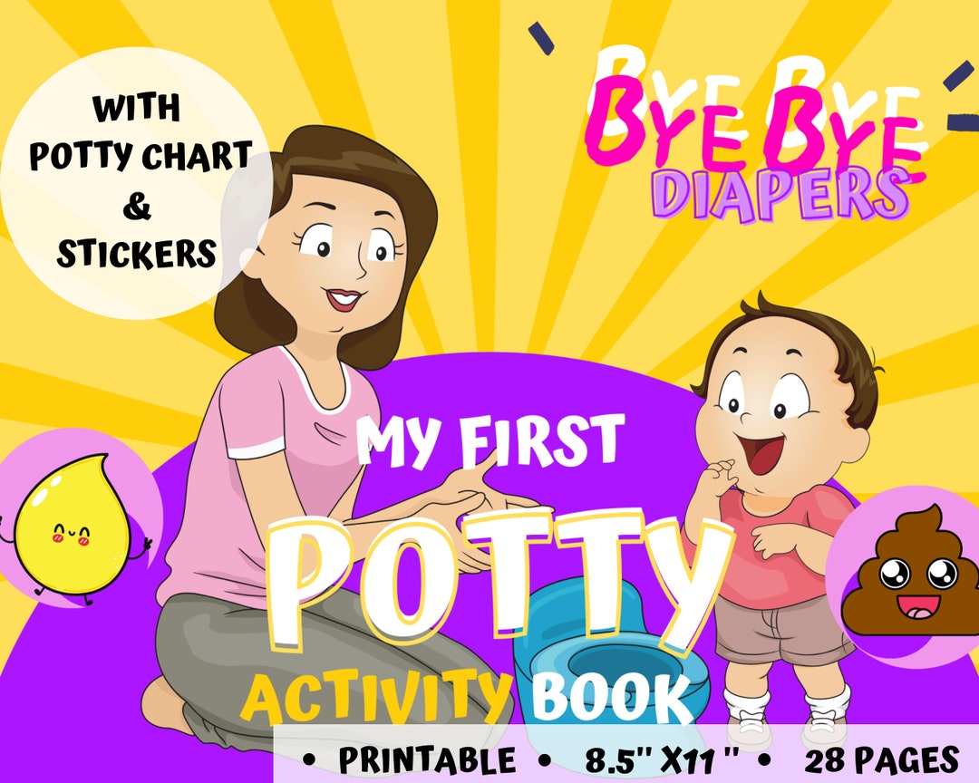 Printable Potty Training Activity Book for Kids Toilet - Etsy