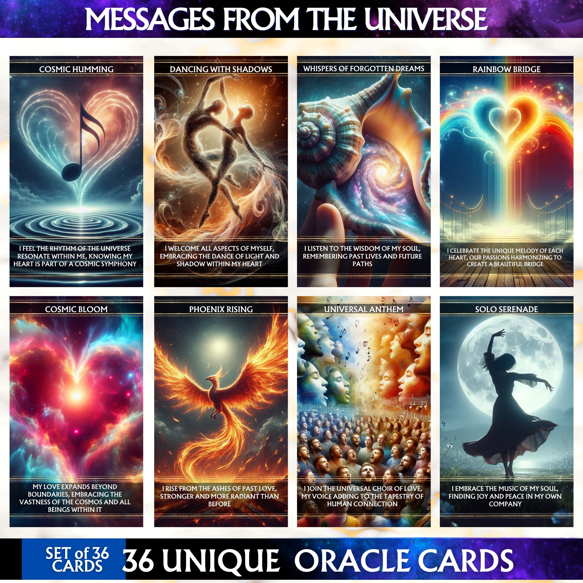 Digital 36 Messages From the Universe Oracle Deck, Wisdom Oracle Deck ...