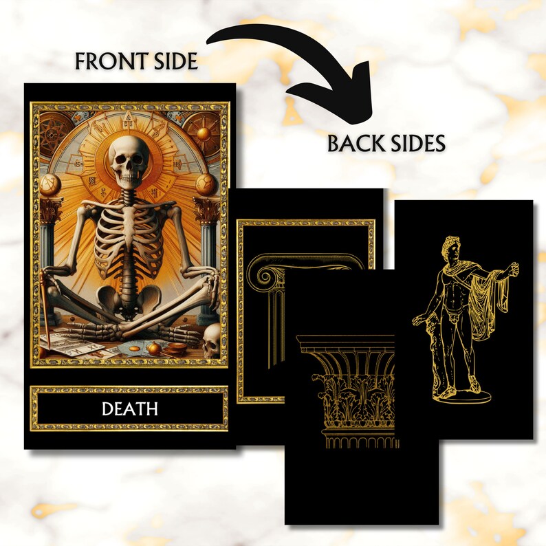 78 Tarot Cards Deck Renaissance Tarot Deck Digital Tarot Deck Printable ...