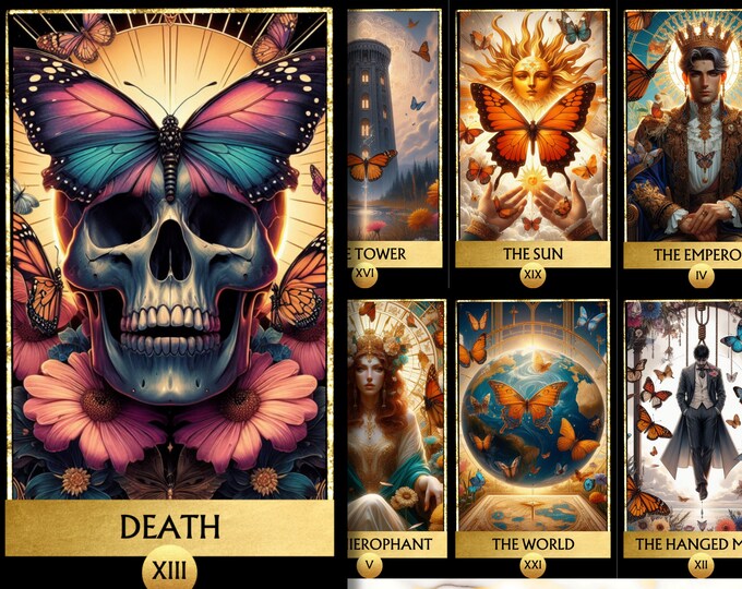 Printable Candy Major Arcana Cards Deck Digital Tarot Cards Deck Pdf ...