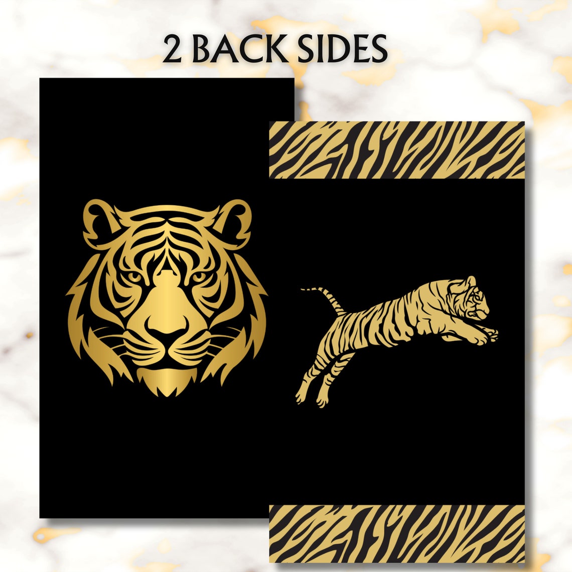Tiger 22 Major Arcana Tarot Cards, Printable Tarot Deck Digital Animal ...