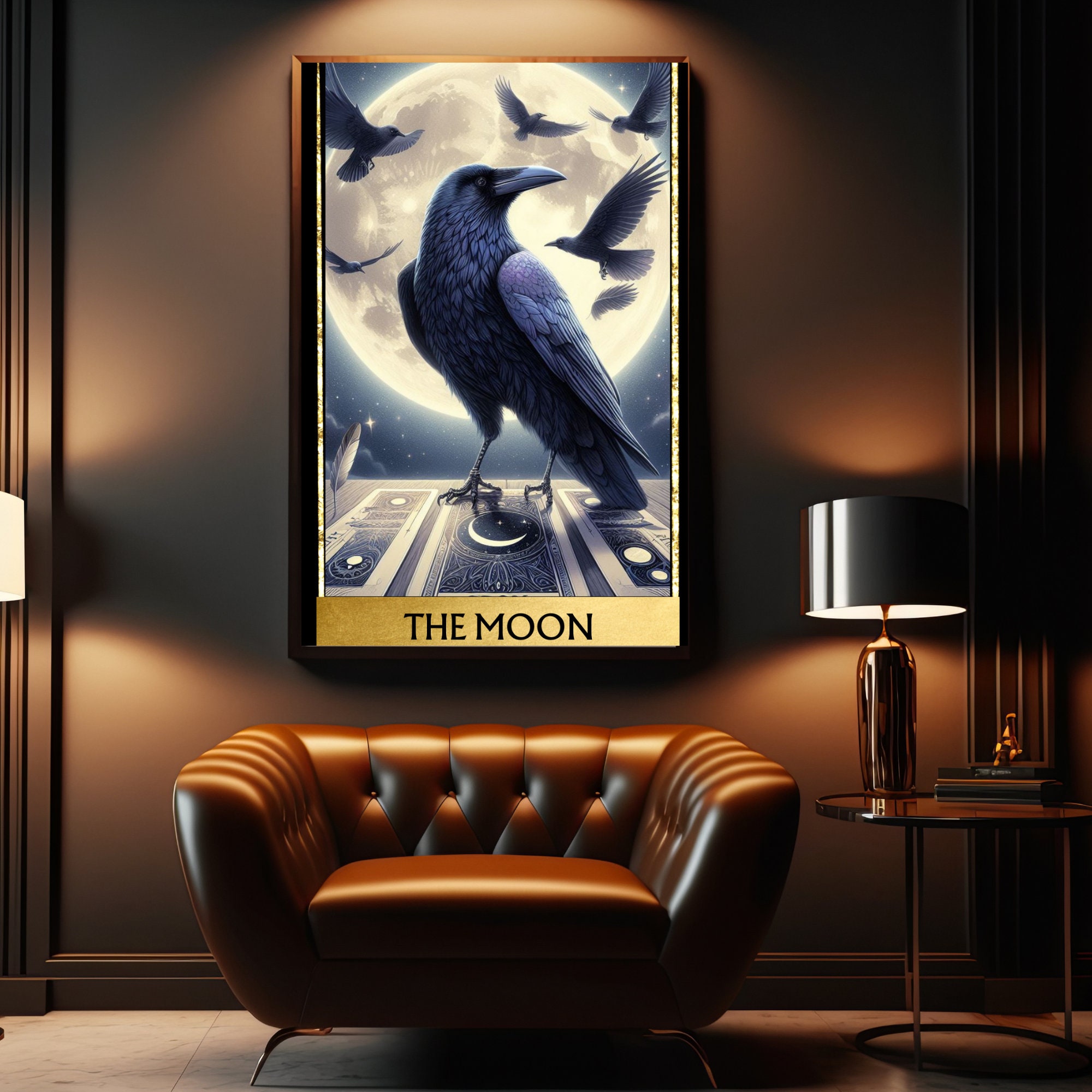 78 Tarot Cards Deck Raven Tarot Deck Digital Gothic Tarot Deck ...