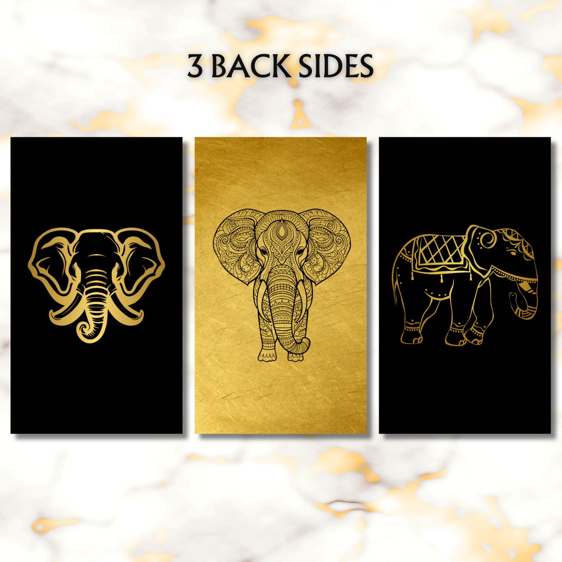 22 Major Arcana Tarot Cards Elephant Tarot Deck Digital African Tarot ...