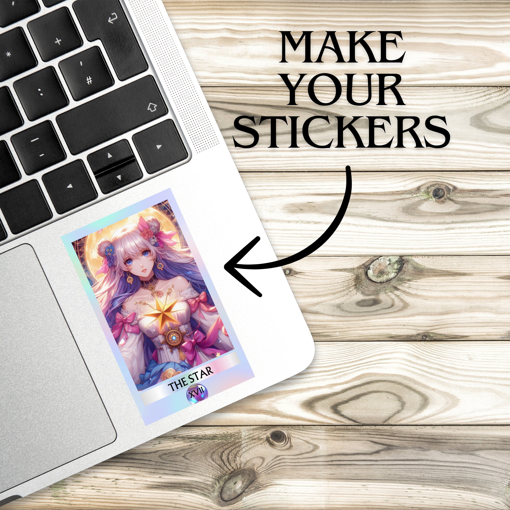 Colorful Anime 78 Tarot Cards, Printable Tarot Deck Digital Anime Tarot ...