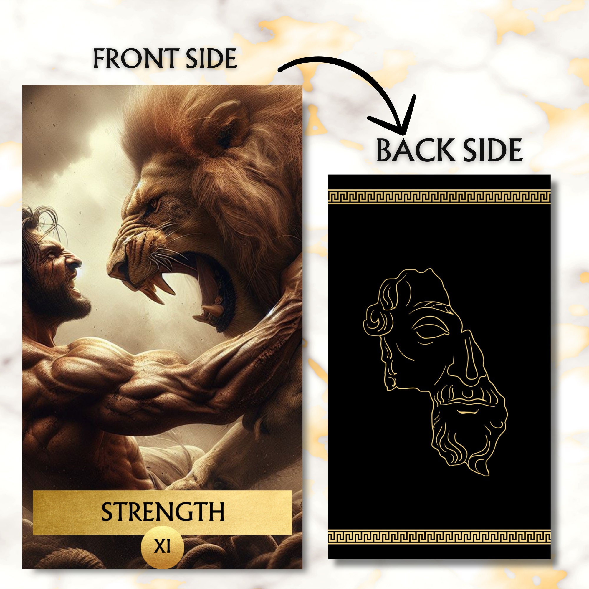 Digital Greek Mythology 22 Major Arcana Tarot Cards, Printable Tarot ...