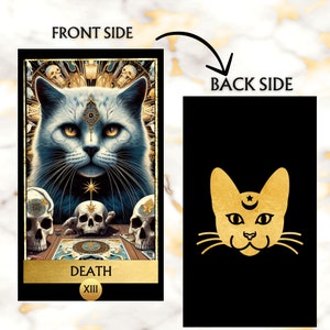 Printable 78 Cat Tarot Deck, Digital Cat Lovers Tarot Cards, Full Deck ...