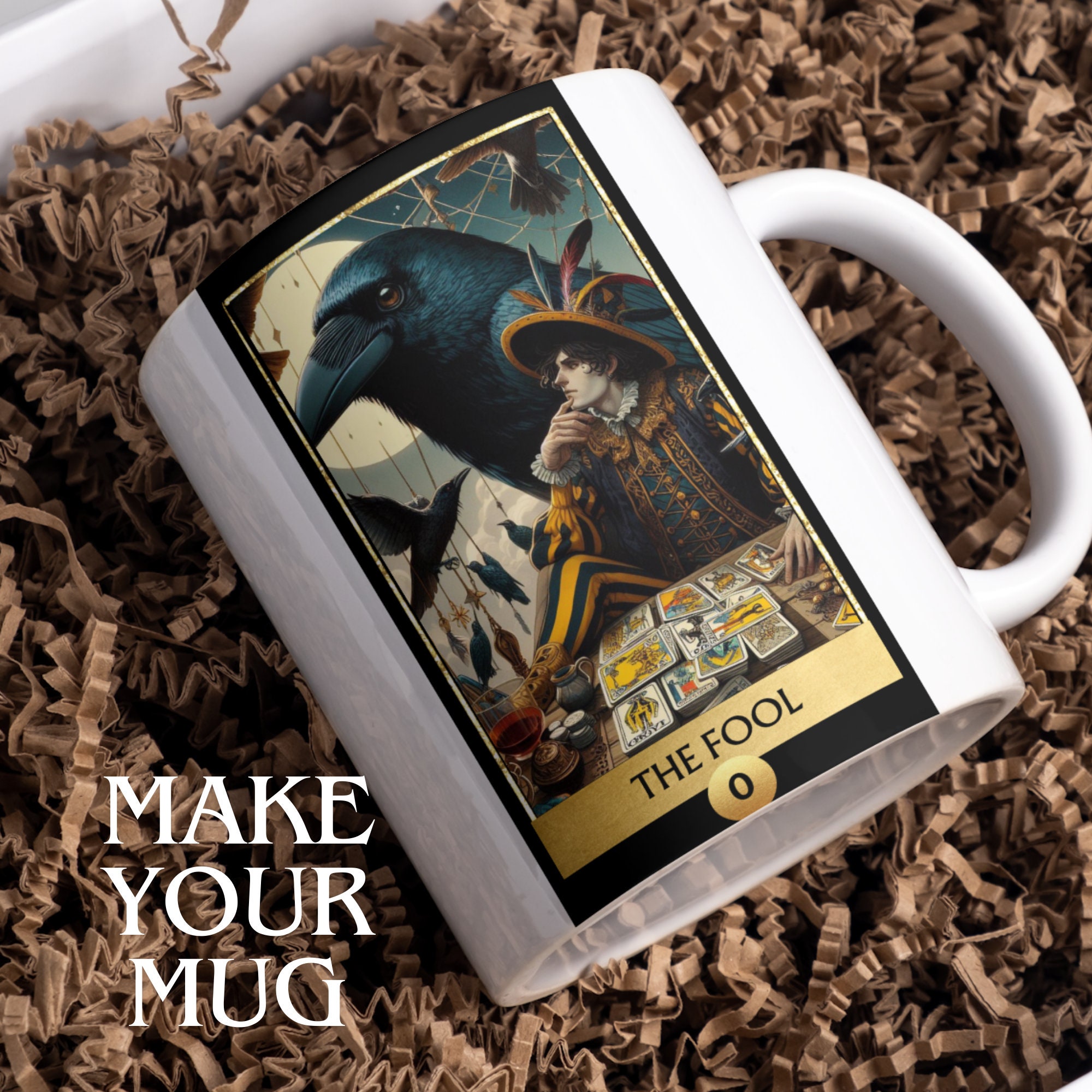 78 Tarot Cards Deck Raven Tarot Deck Digital Gothic Tarot Deck ...