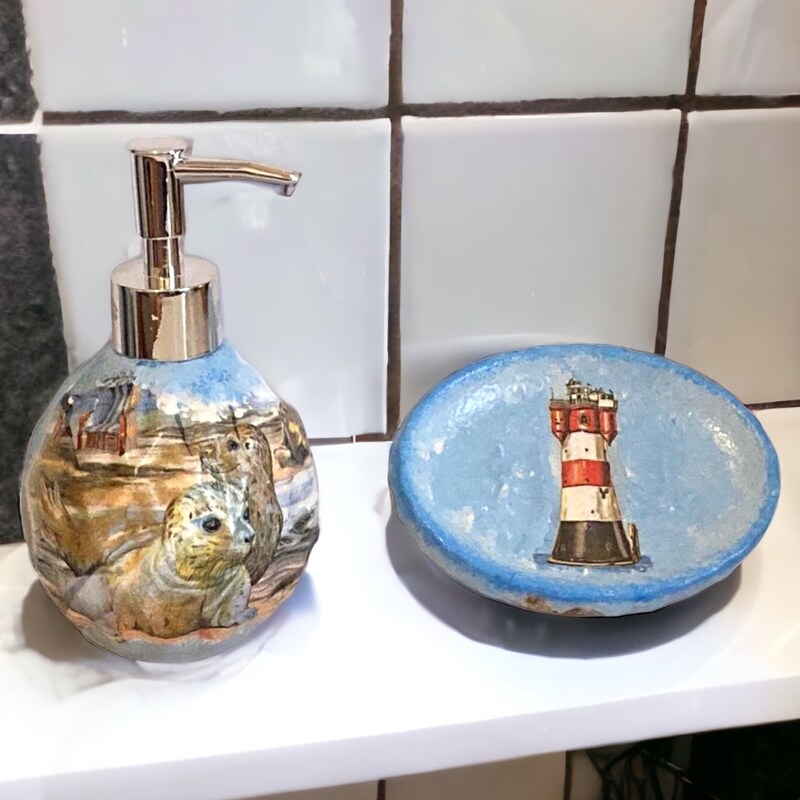 Soap Dispenser Set - Etsy