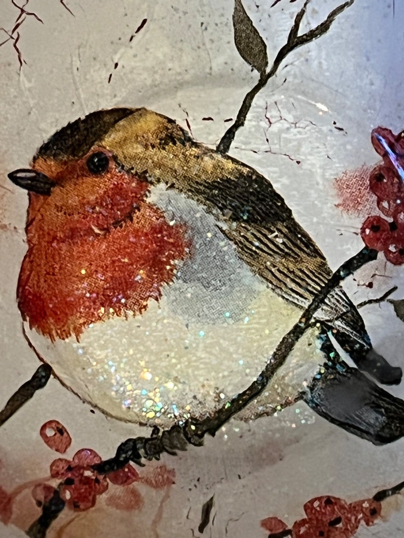 Handcrafted Glass Robin Dish - Unique Jewelry and Key Holder - Gift for ...