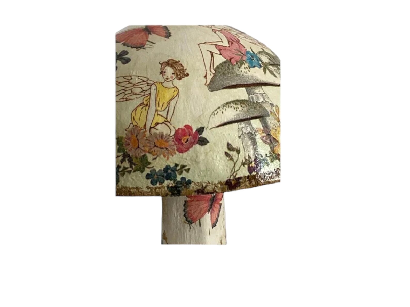 Enchanting Wooden Toadstool With Fairy Design A Whimsical Delight - Etsy UK