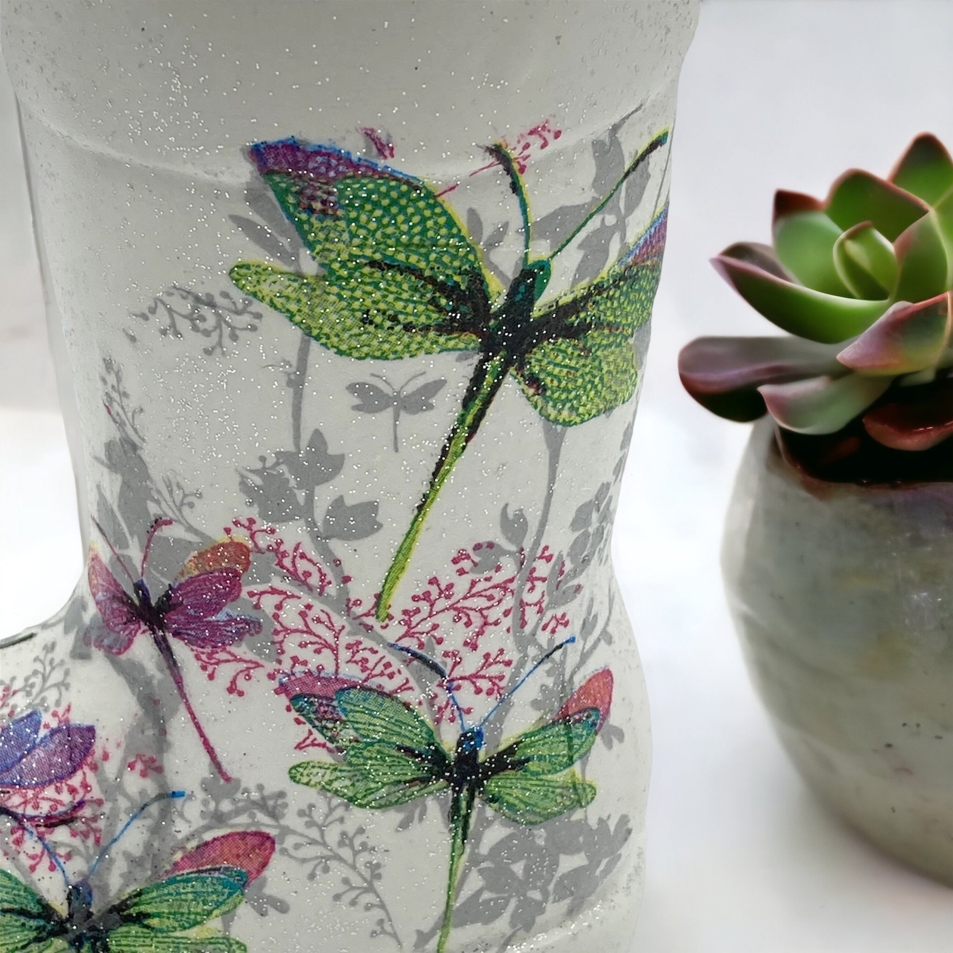 Wellie Boot Planter, Dragonfly Planter, Mini Planter, Wellington Boot ...